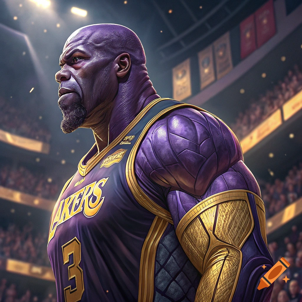 Thanos as Shaq on Craiyon
