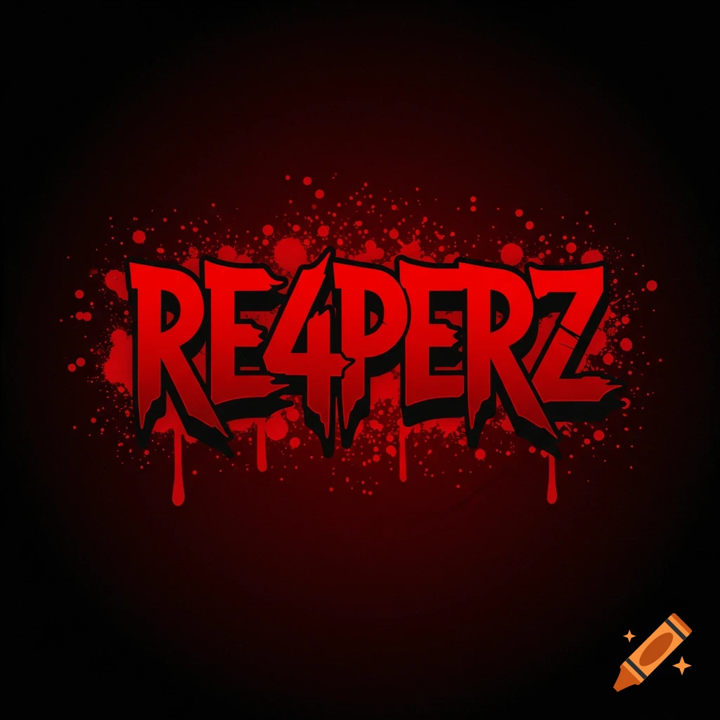 RE4PERZ banner, red themed vector graphic logo design concept for tech ...
