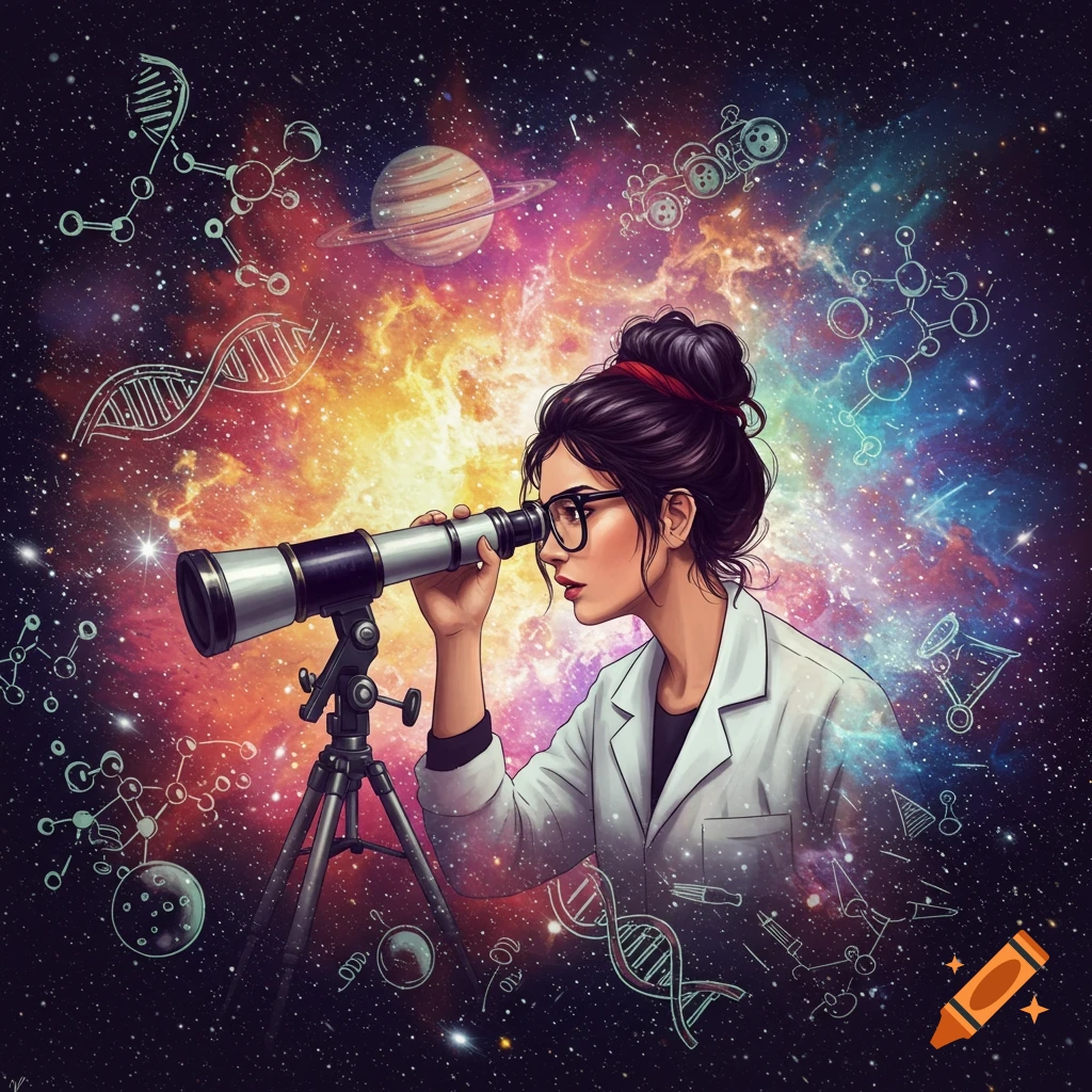 Science imagery on Craiyon