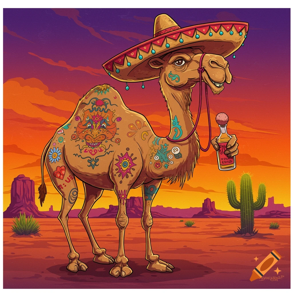 An illustration of a donkey standing in a swimming pool, holding a pool ...