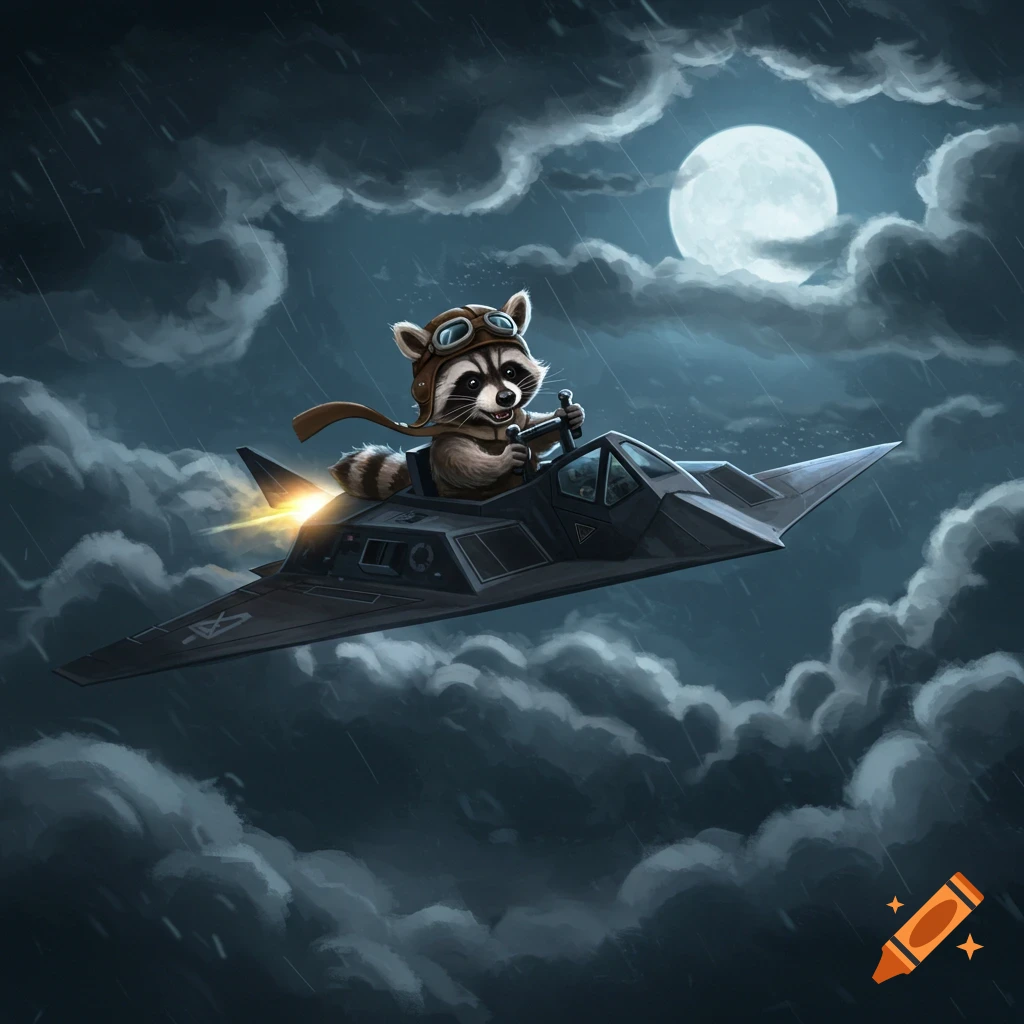 A cartoon General Tso chicken dressed as a pilot, wearing sunglasses ...