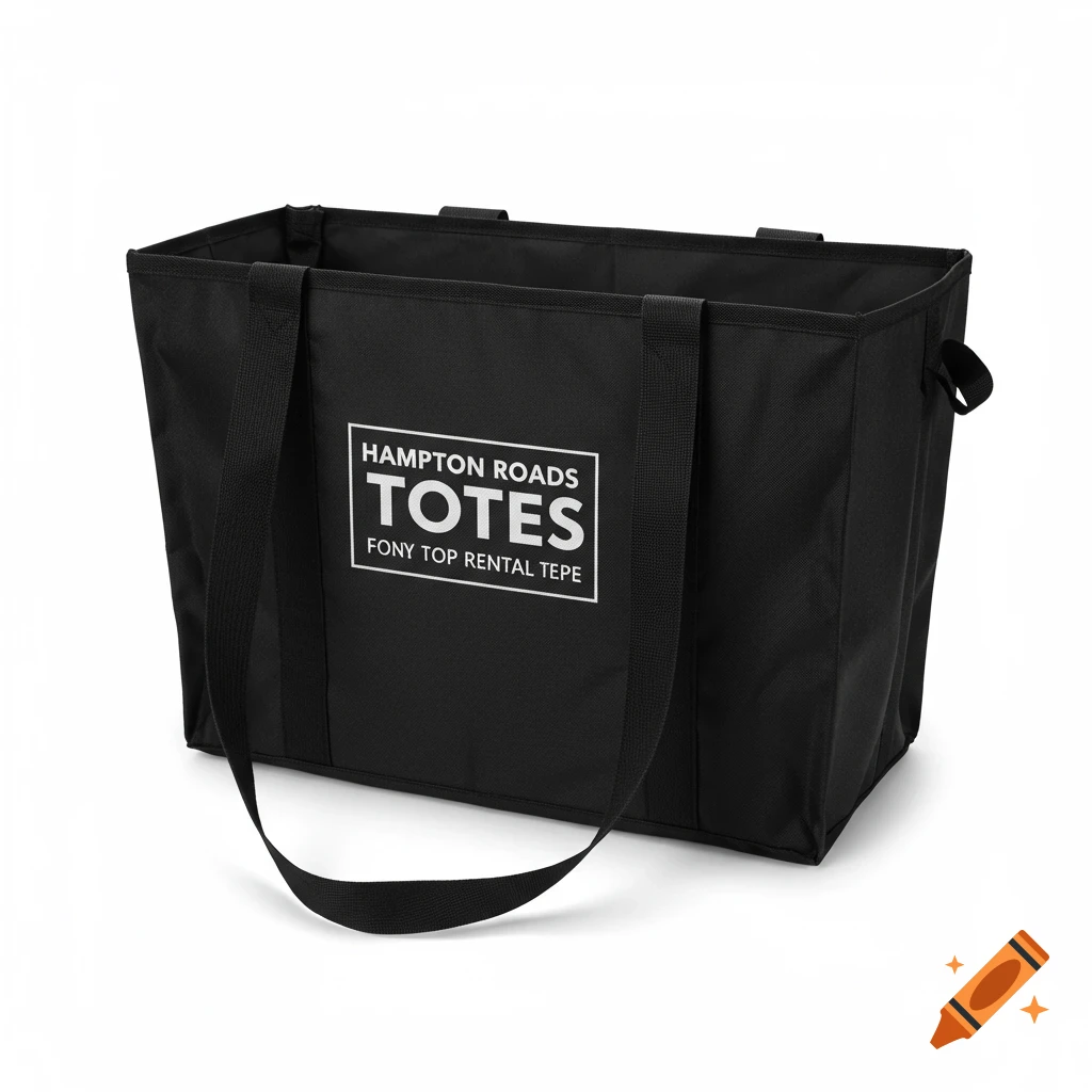 Hampton Roads Totes logo featuring folding commercial z top totes on ...