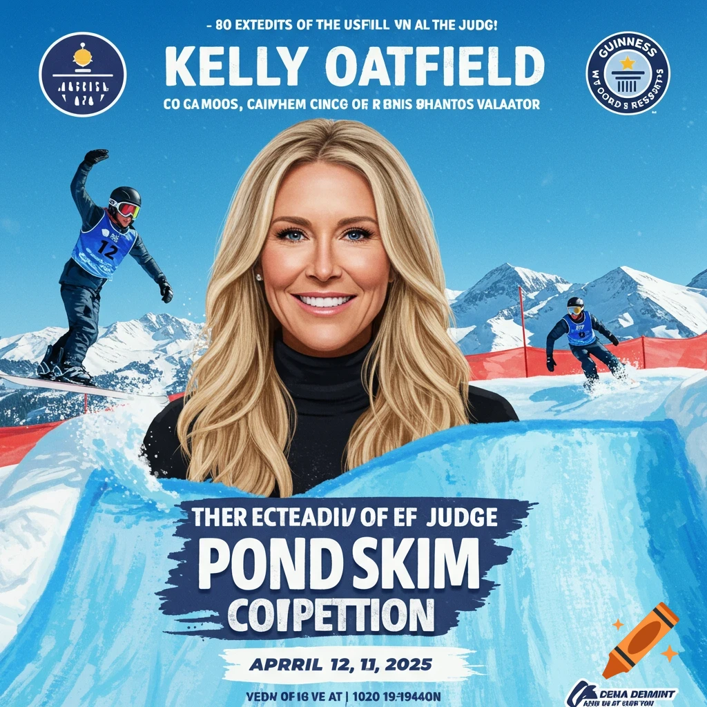 Flyer for Kelly Oatfield, Guinness world record validator judging pond ...