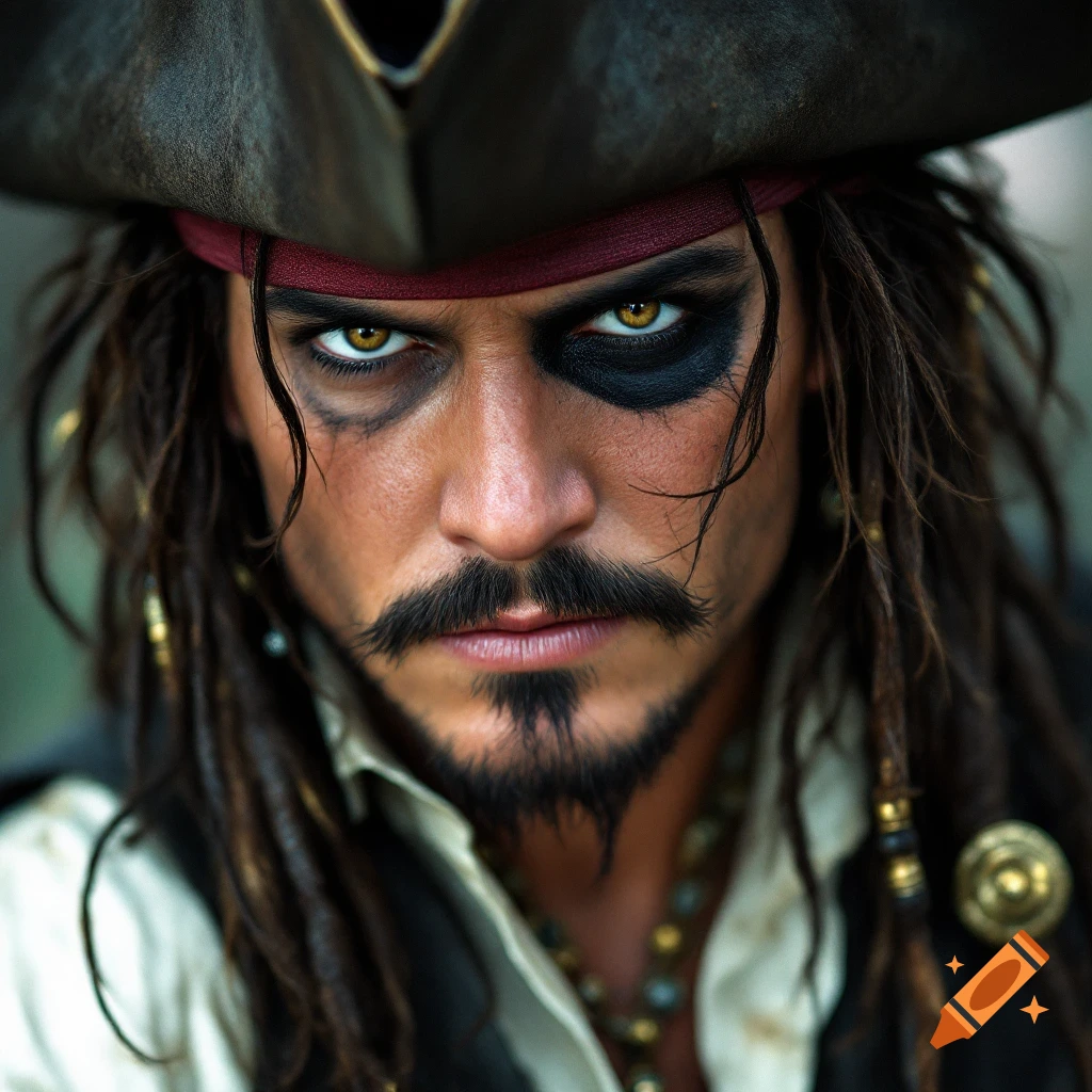 JD Vance as Captain Jack Sparrow on Craiyon