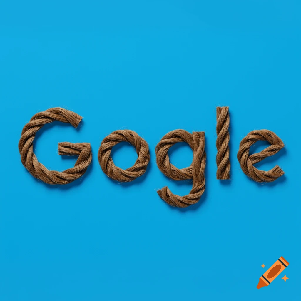 Google logo with brown dreads on Craiyon
