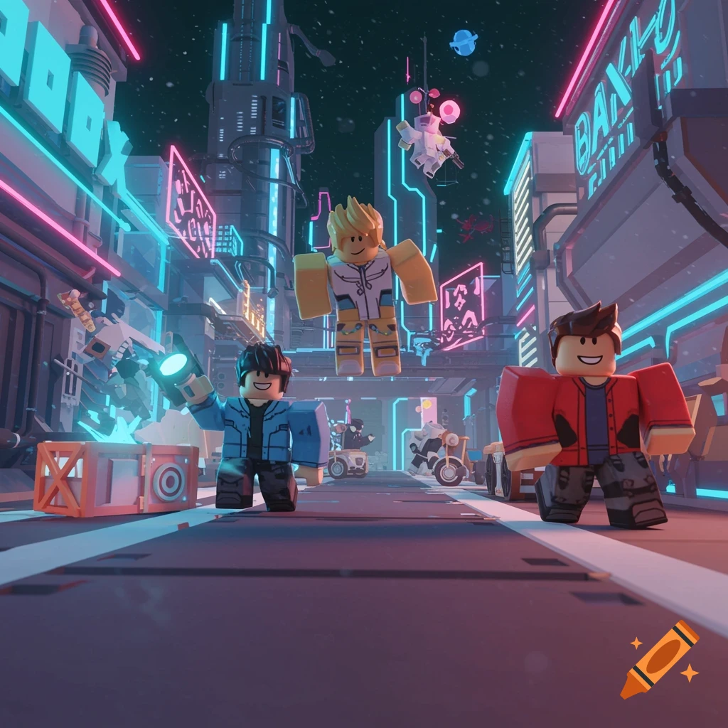 Roblox created on Craiyon