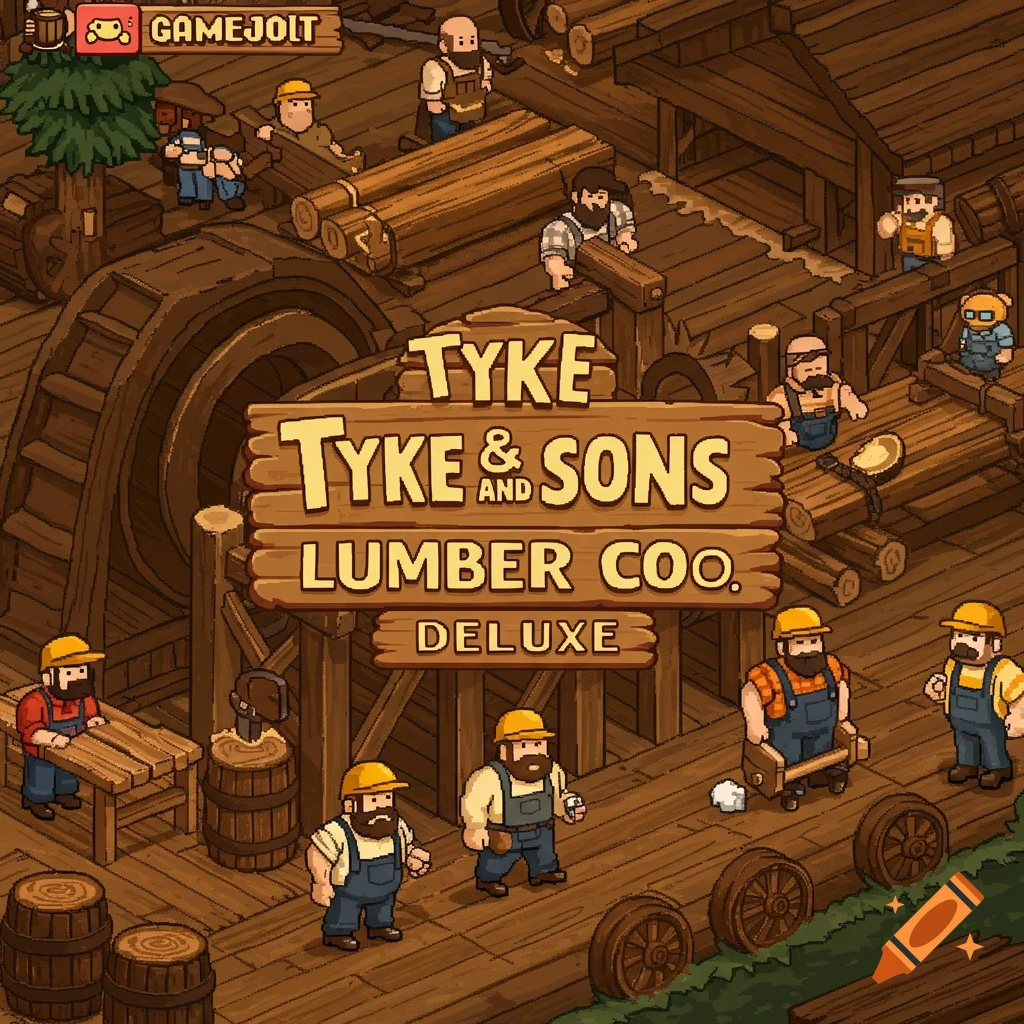 Tyke and sons lumber co deluxe from gamejolt on Craiyon