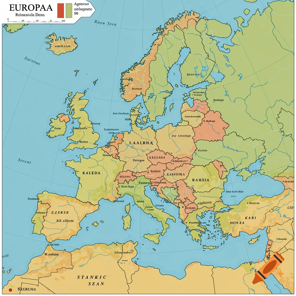 Map Of Europe With Country Names How Many European Countries Can You