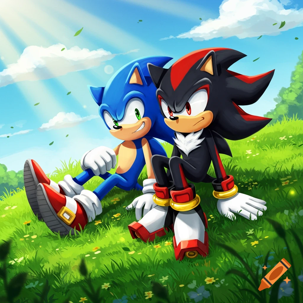 Sonic+and+shadow+deviantart created on Craiyon
