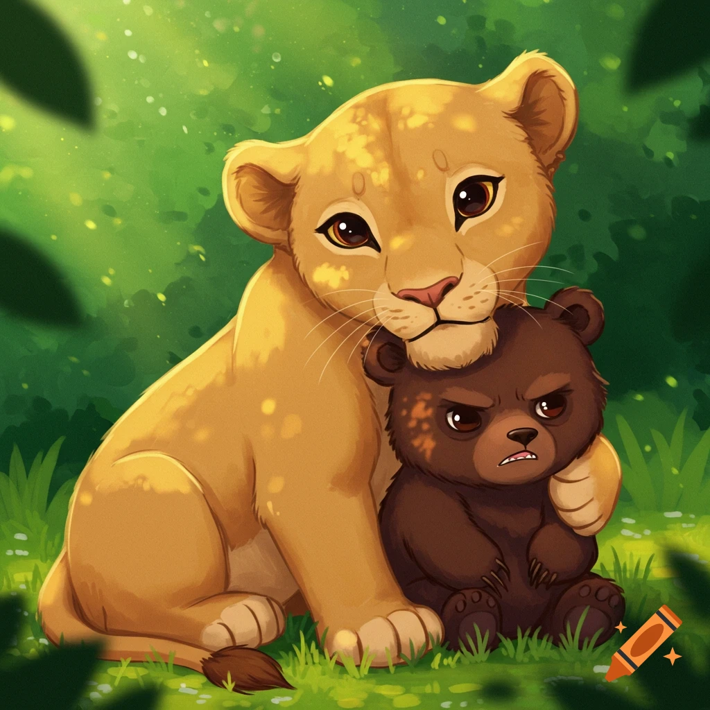 Dessin De Simba Et Nala En Petits