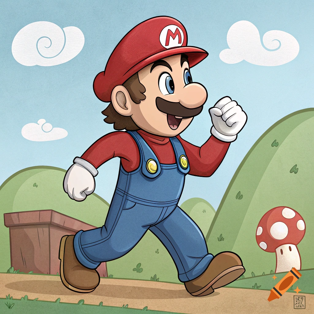 Cartoon illustration of Mario smoking a blunt in a Super Mario Bros ...