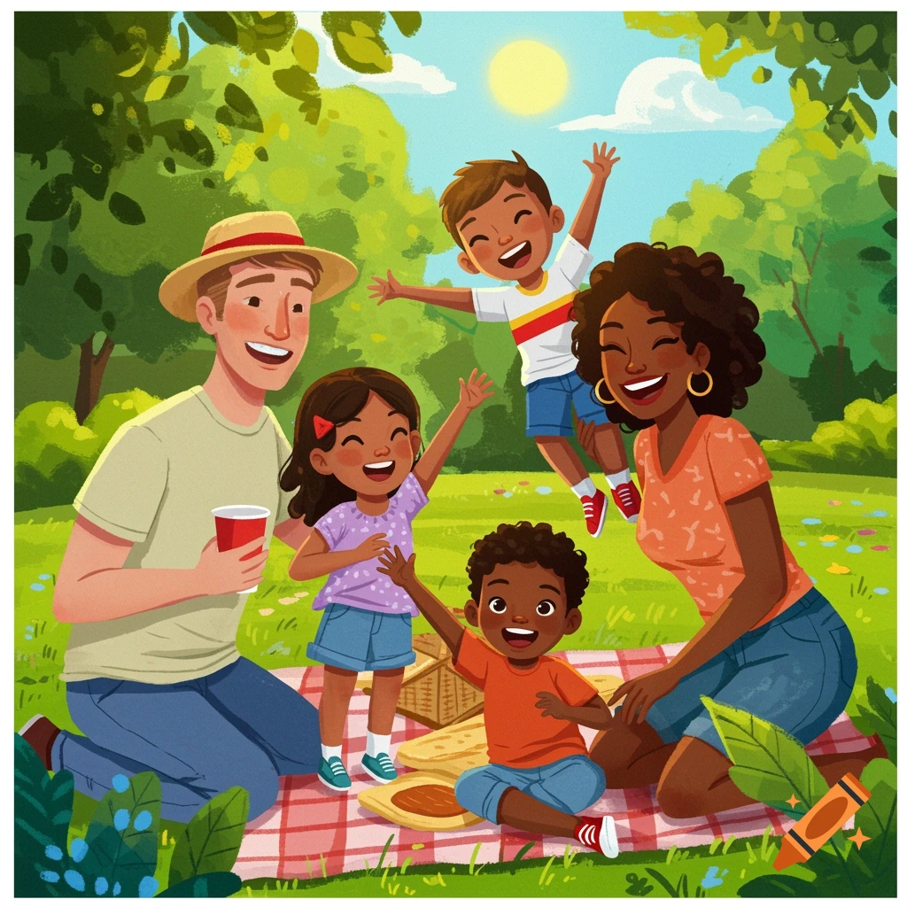 Happy American family on Craiyon