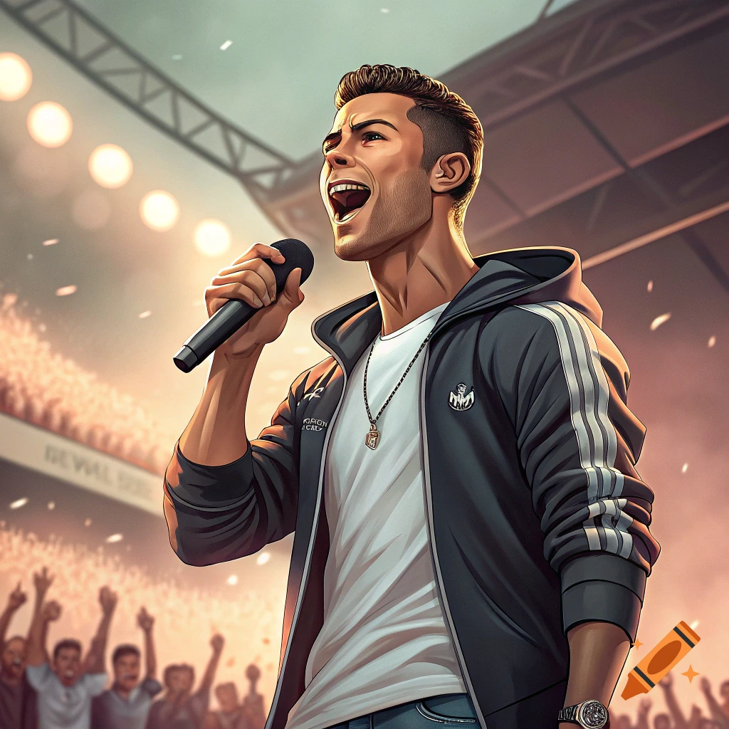 Hyper-realistic portrait of Cristiano Ronaldo in a football jersey ...
