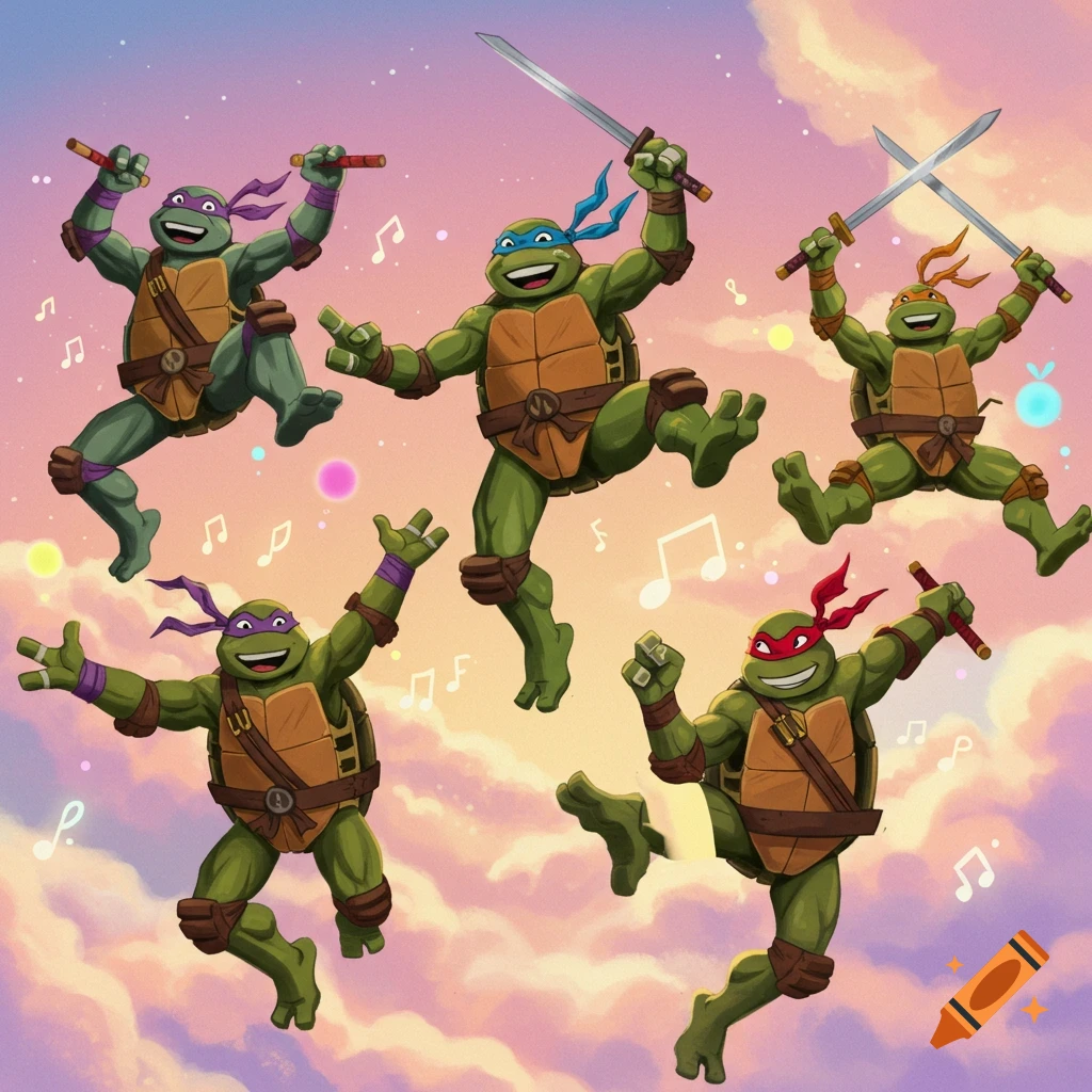 Teenage Mutant Ninja Turtles images created on Craiyon