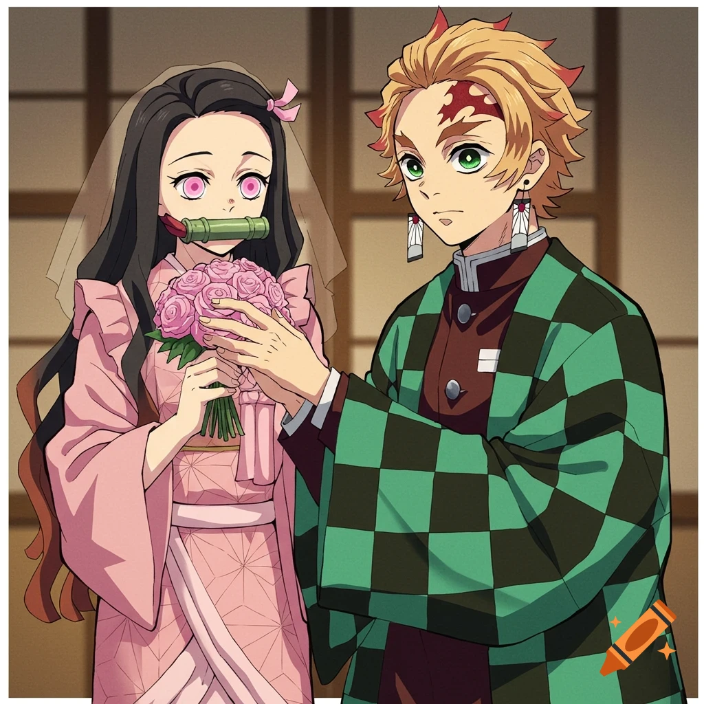 Anime style illustration of Muichiro Tokito from Demon Slayer, in a ...