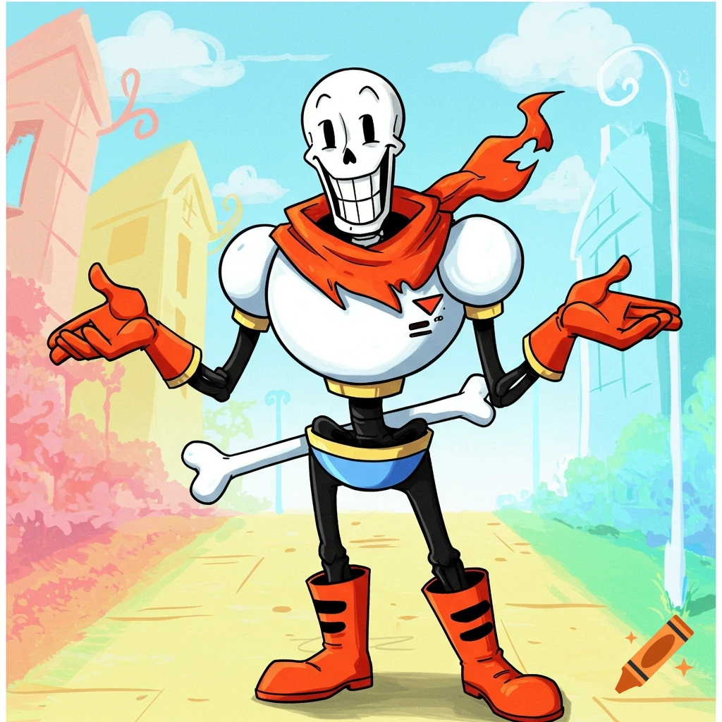 Papyrus from Undertale on Craiyon