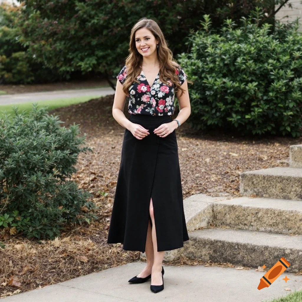 Sewing pattern for Rachel's black open front skirt from Season 1 ...