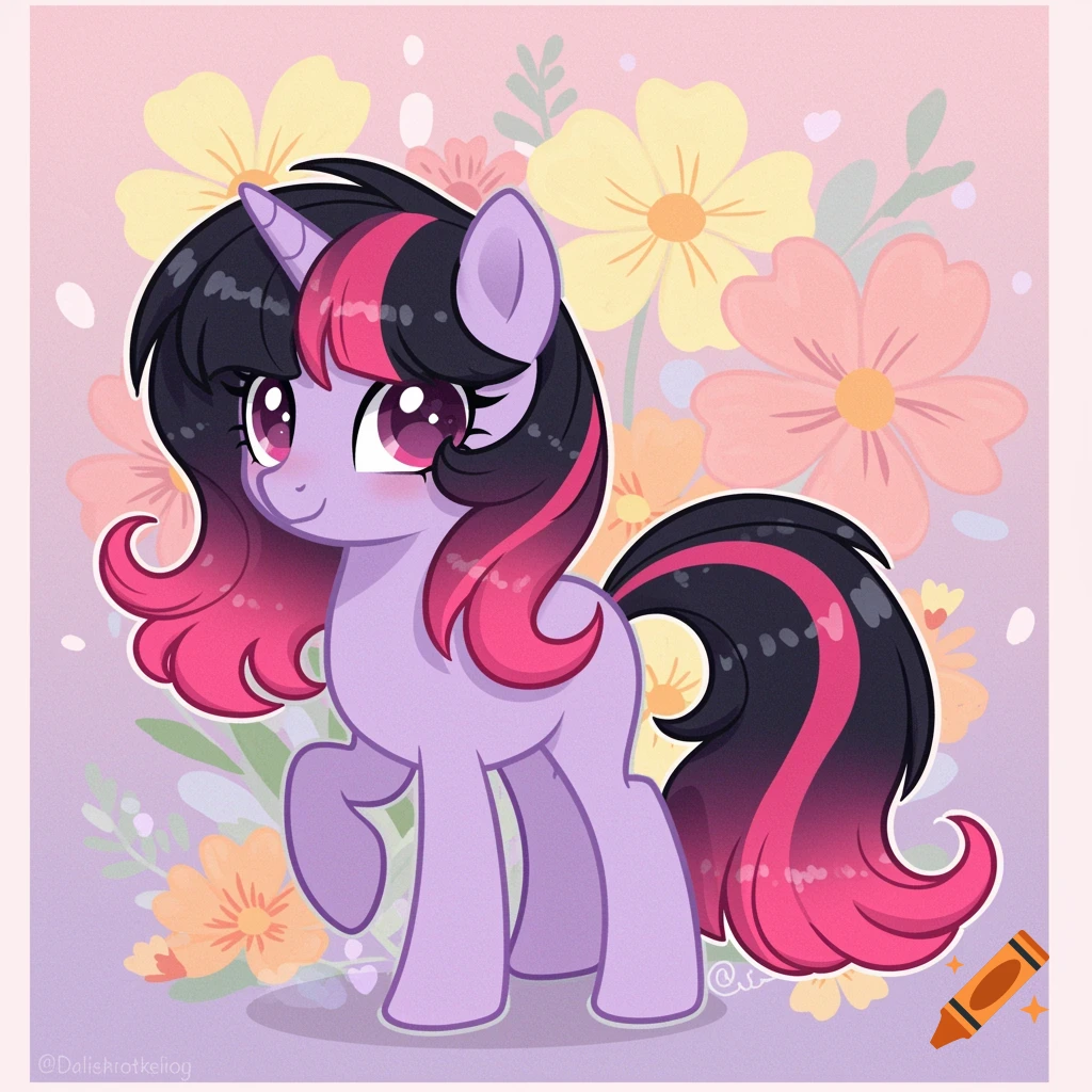 My Little Pony character with cutie mark on Craiyon