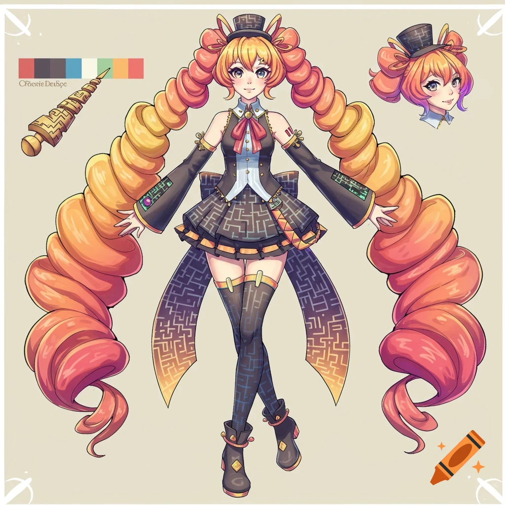 Seaartai+aiキャラクター created on Craiyon