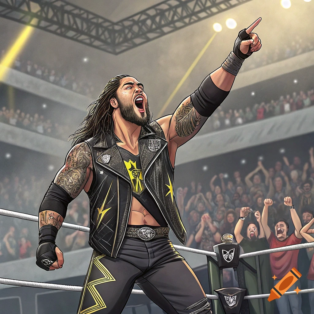 Jey Uso at WWE on Craiyon