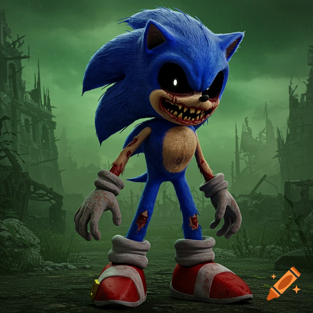 Sonic the Hedgehog illustration on Craiyon