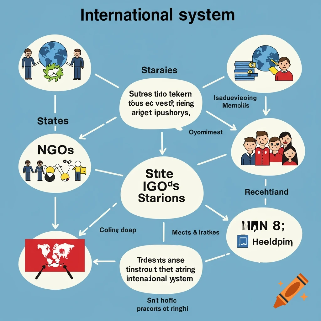 Meme explaining relationship between states, IGOs, NGOs, and MNCs in ...