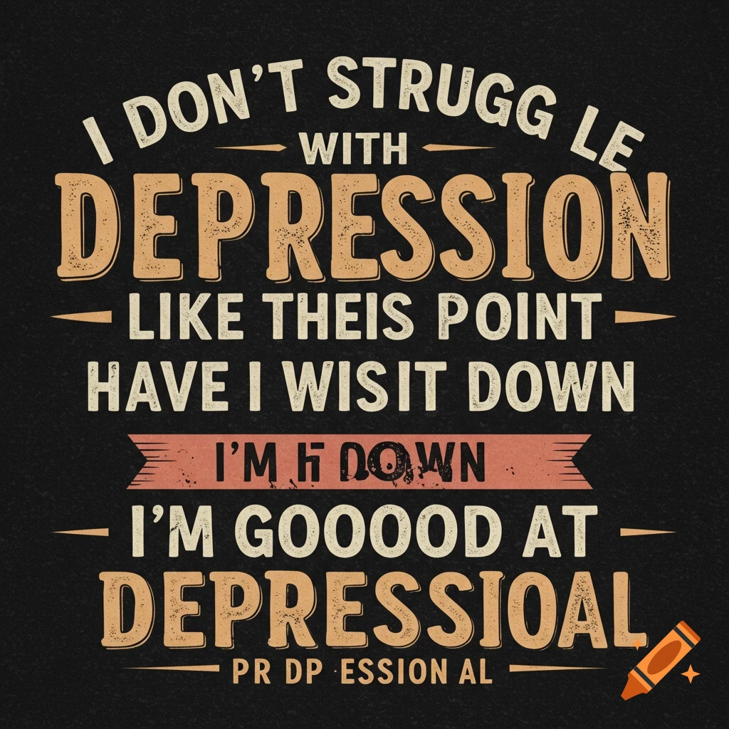Meme about being good at depression on Craiyon