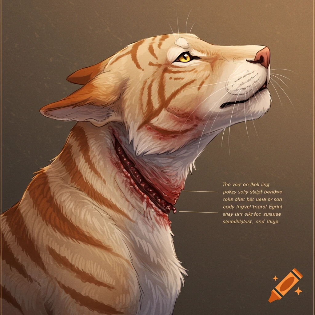 Furry reference sheet on Craiyon