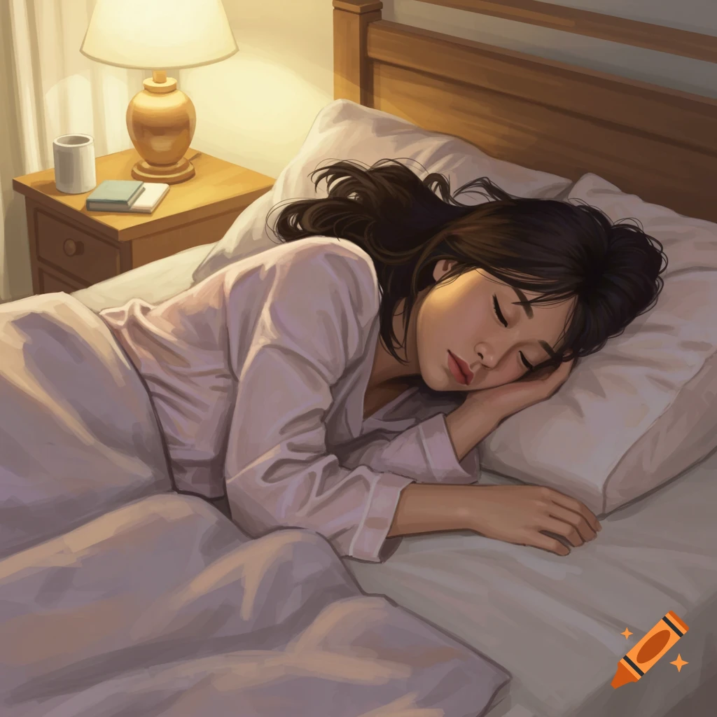 Person sound asleep on Craiyon