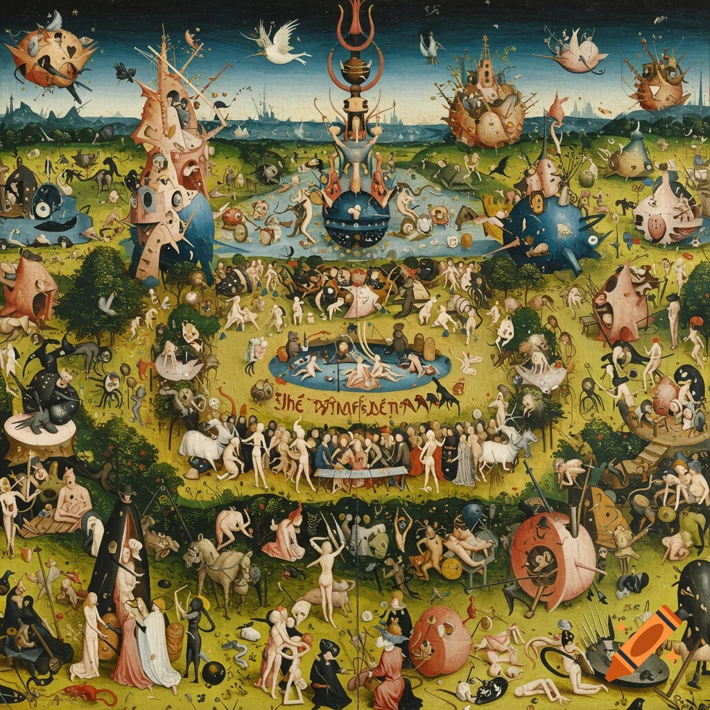 Art Style: Hieronymus Bosch created on Craiyon