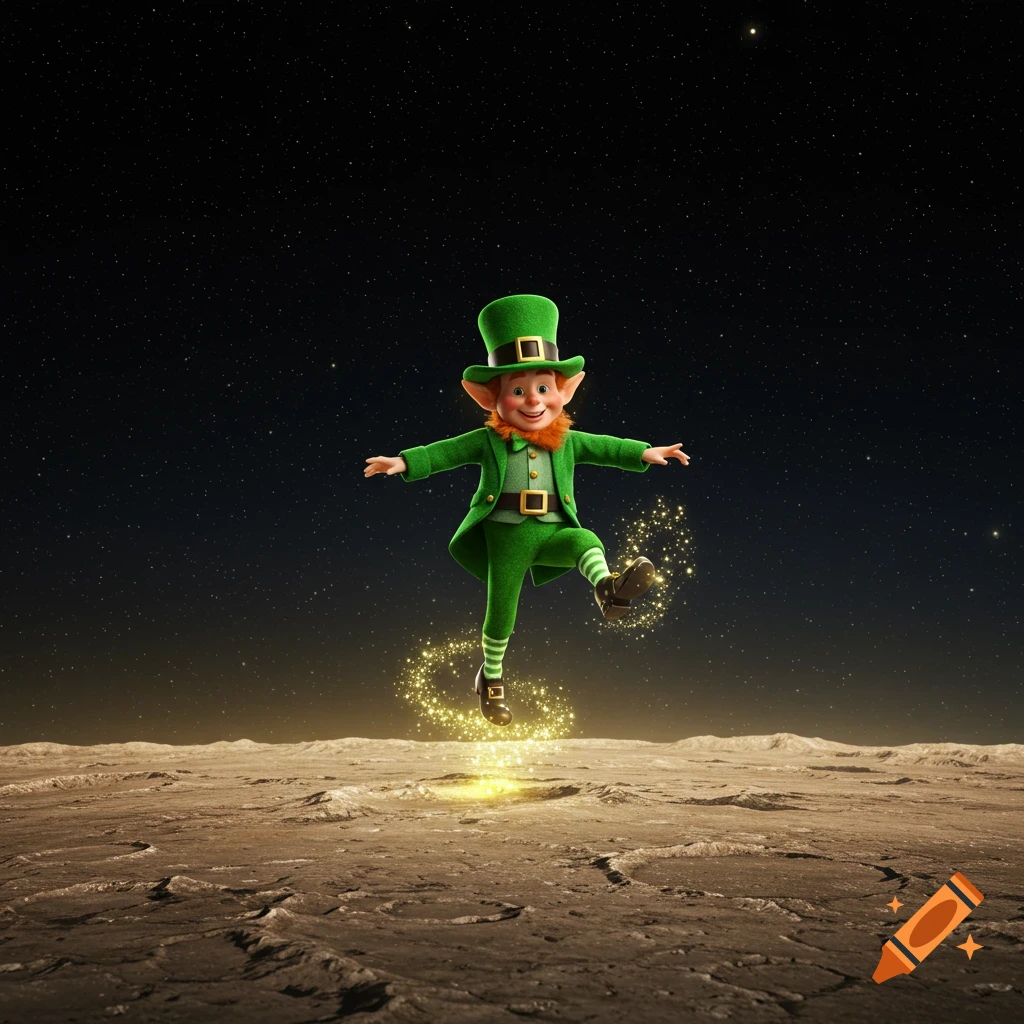 Leprechaun holding a can with the word 'ZYNN' on Craiyon