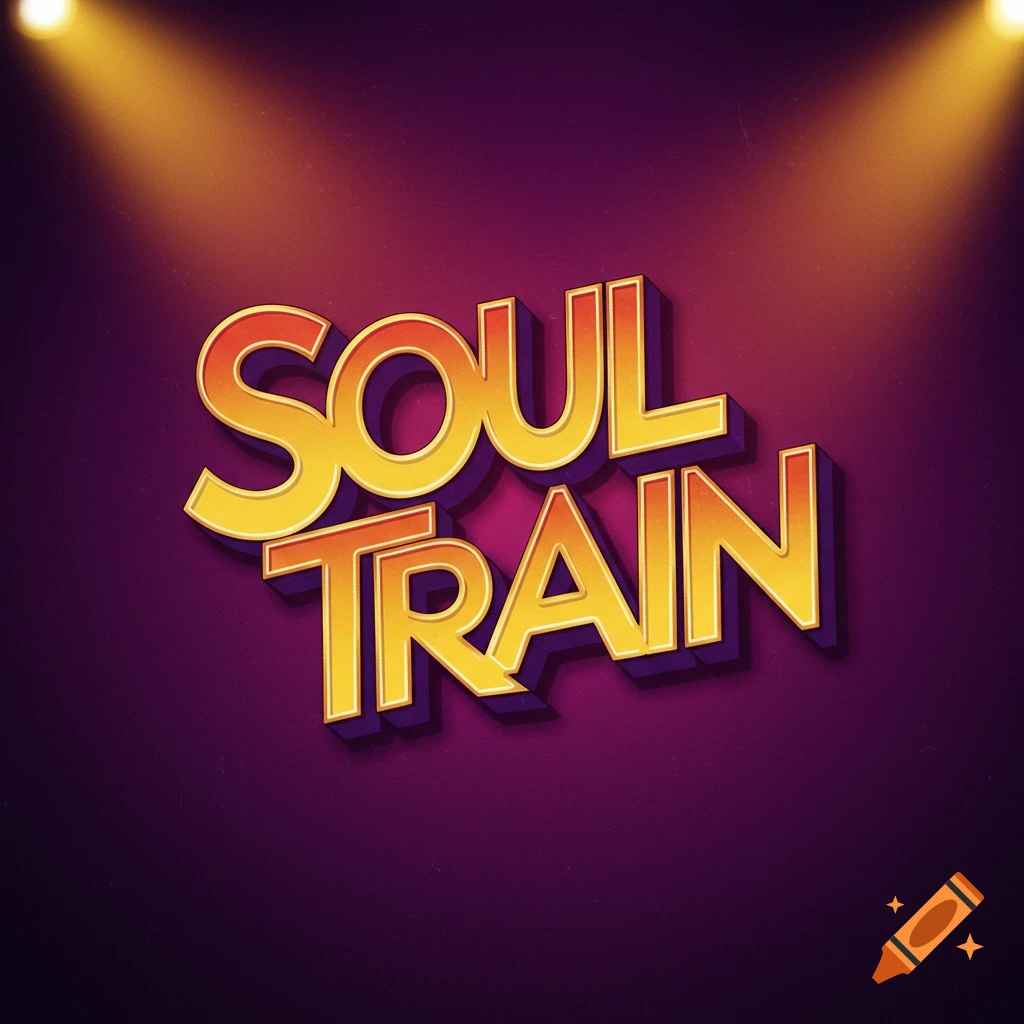 Soul Train font on Craiyon