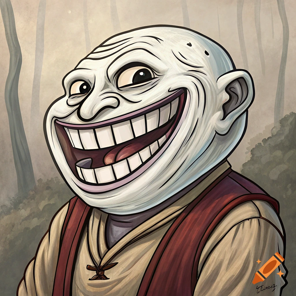 Humorous depiction of a chubby Discord moderator on Craiyon