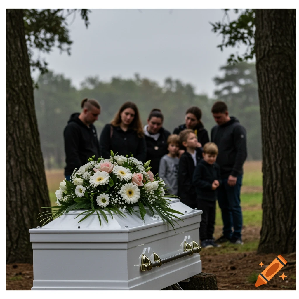 Child's funeral on Craiyon