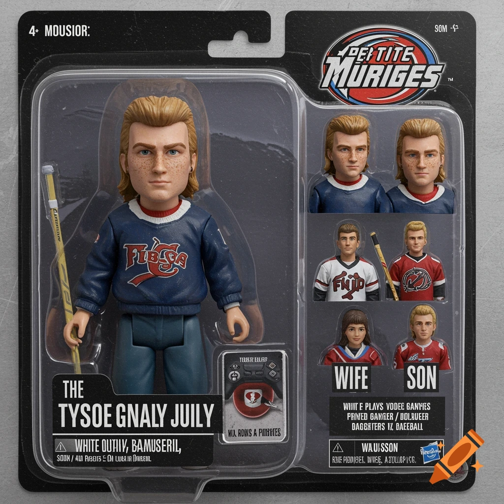 Action figure of Tyson, white guy with mullet and freckles, video game ...