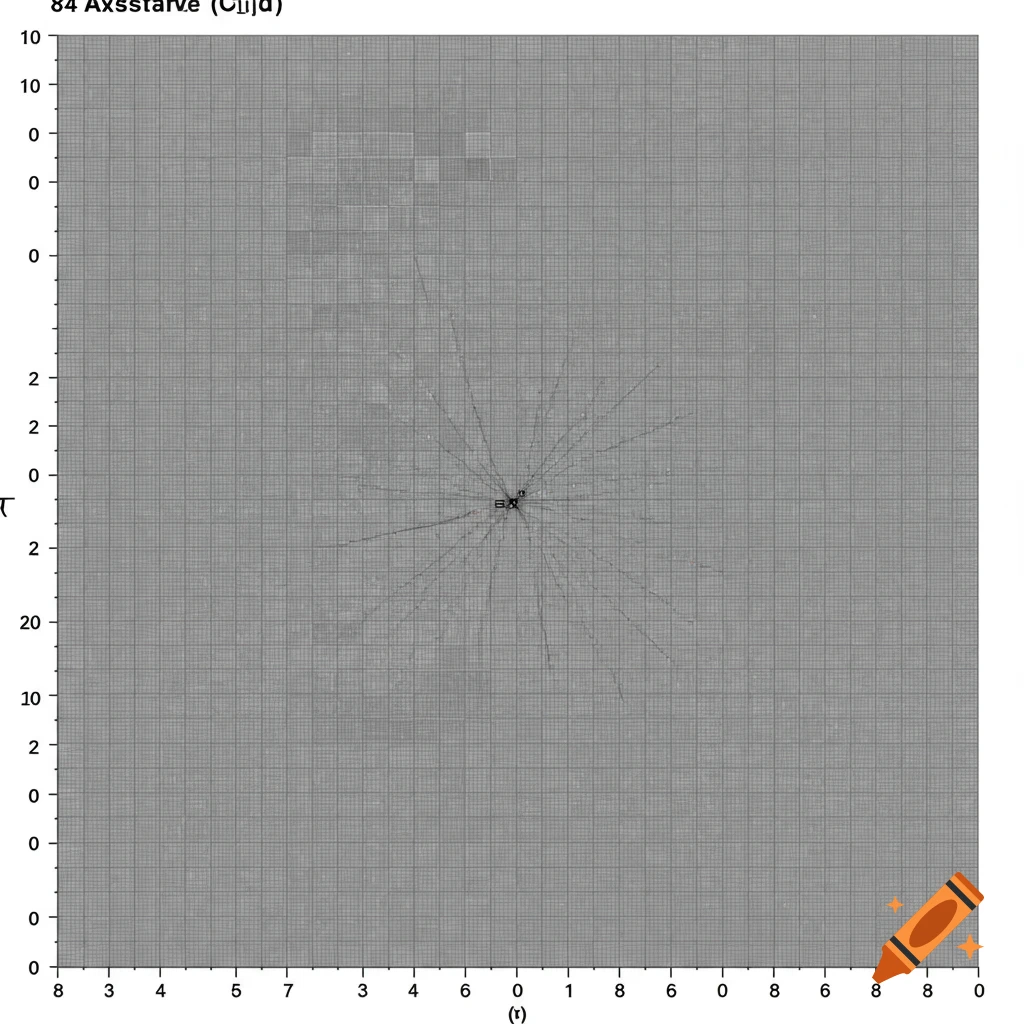 84x84 grid with x and y axis on Craiyon