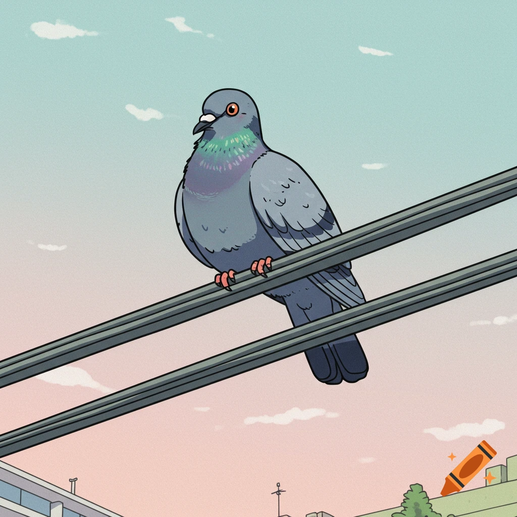 Pigeon Wearing a Crown created on Craiyon