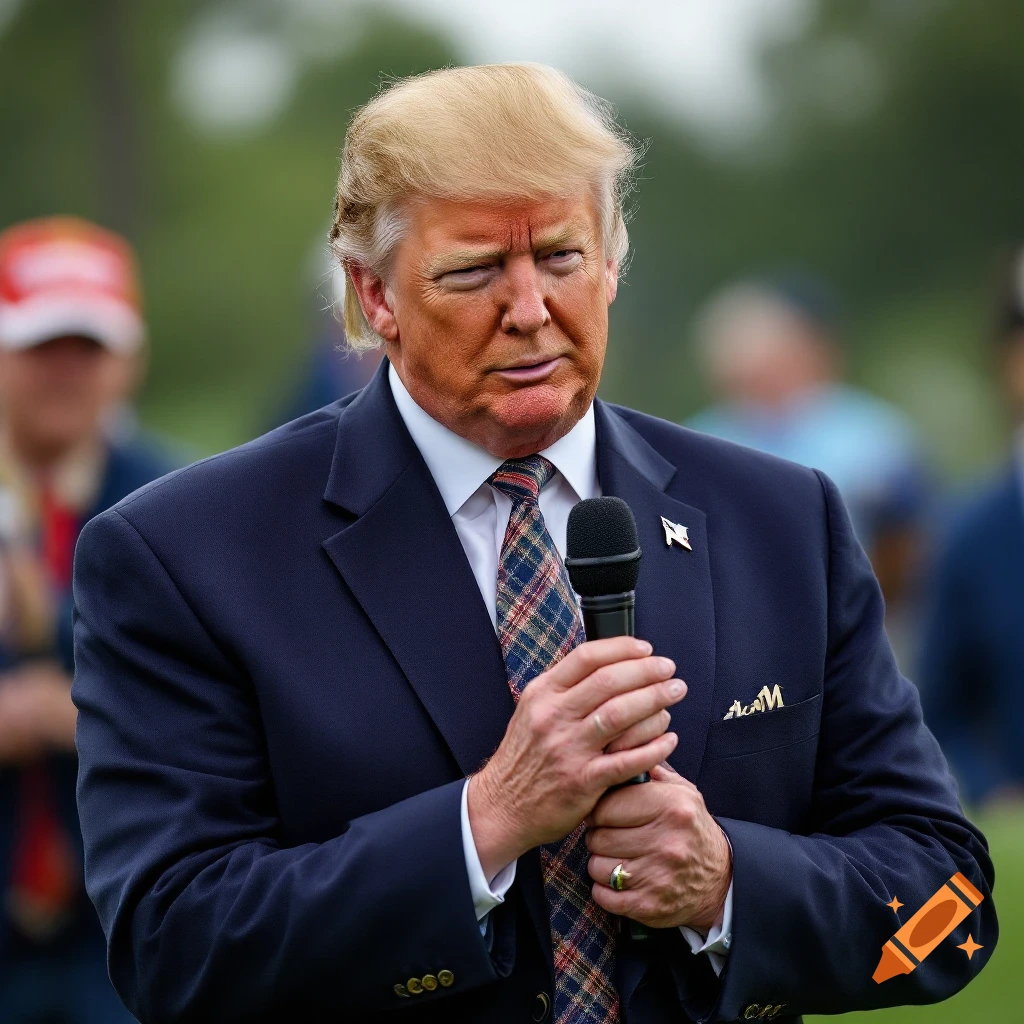 Vince McMahon assists Donald Trump with green jacket at a Masters golf ...