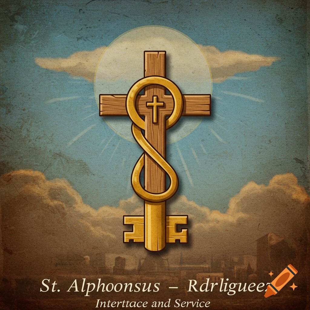 Symbol representing inheritance and service for St. Alphonsus Rodriguez ...