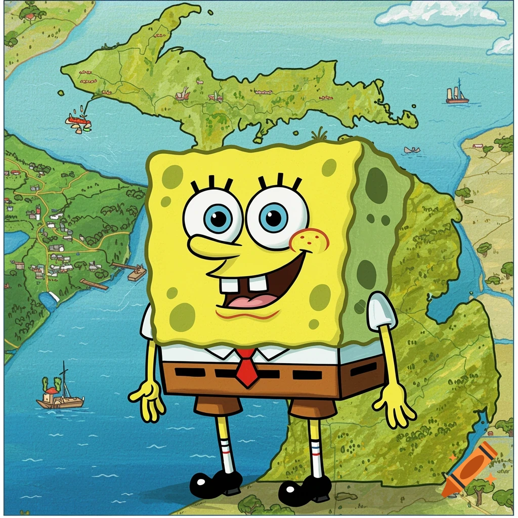 SpongeBob Michigan on Craiyon