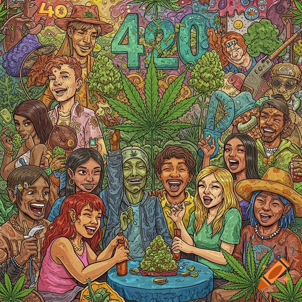 420 INTERNATIONAL MARIJUANA on Craiyon