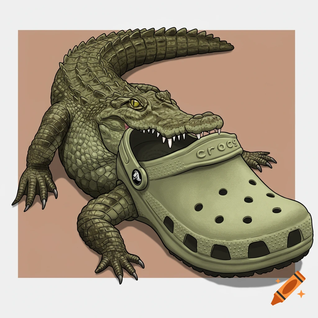 Crocodile and croc fusion on Craiyon