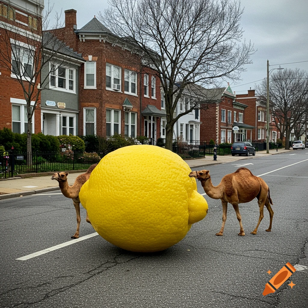 Lemon translated with 3 camels on Franklin Ave, Garden City, New York ...