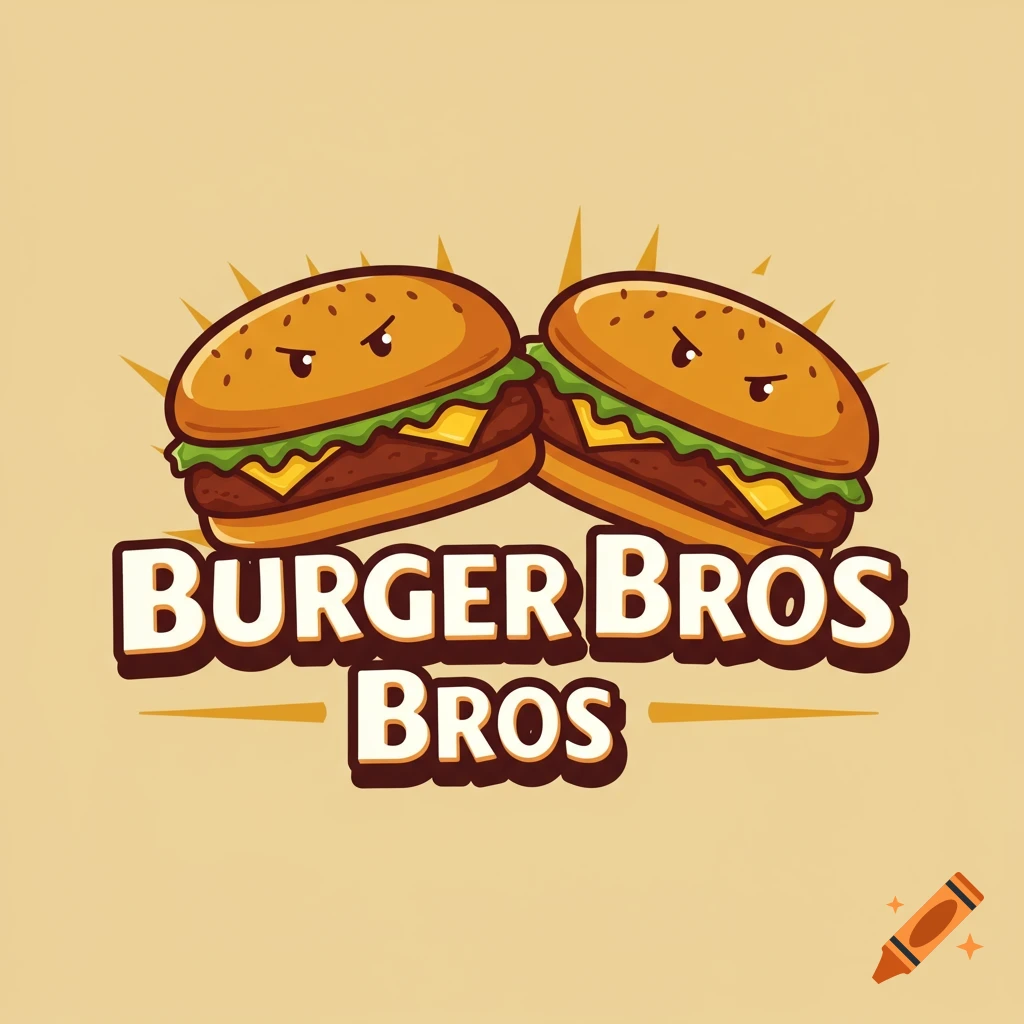 Burger Bros restaurant logo on Craiyon