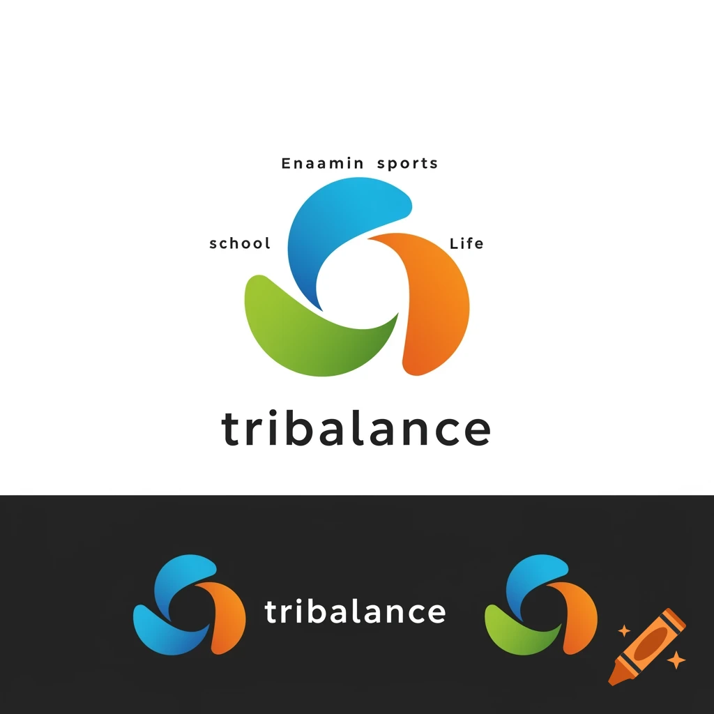 Tribalance company logo for student balance on Craiyon