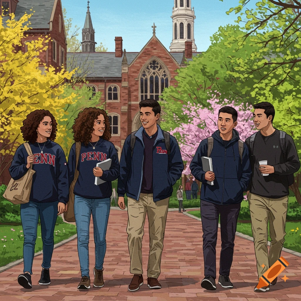 Students studying on benches in front of the Amherst College entrance ...