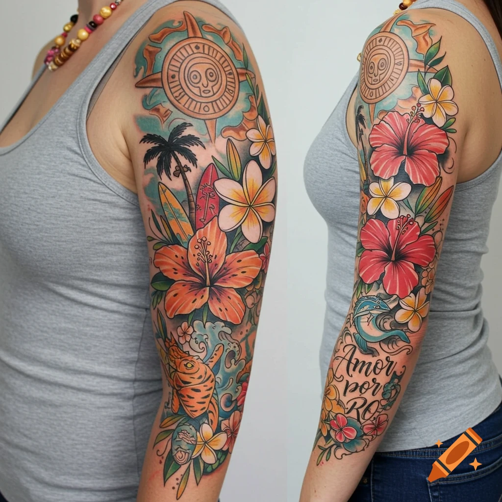 Tattoo design concept featuring Adirondack landscape, birch trees ...