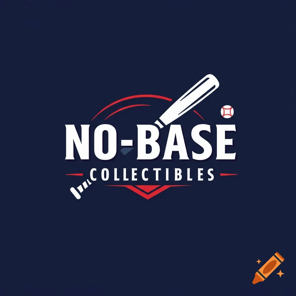 No-Base Collectibles baseball logo for sports card shop on Craiyon