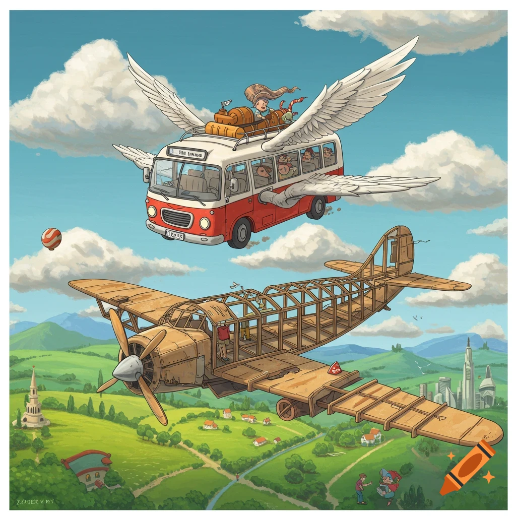 School Buses created on Craiyon