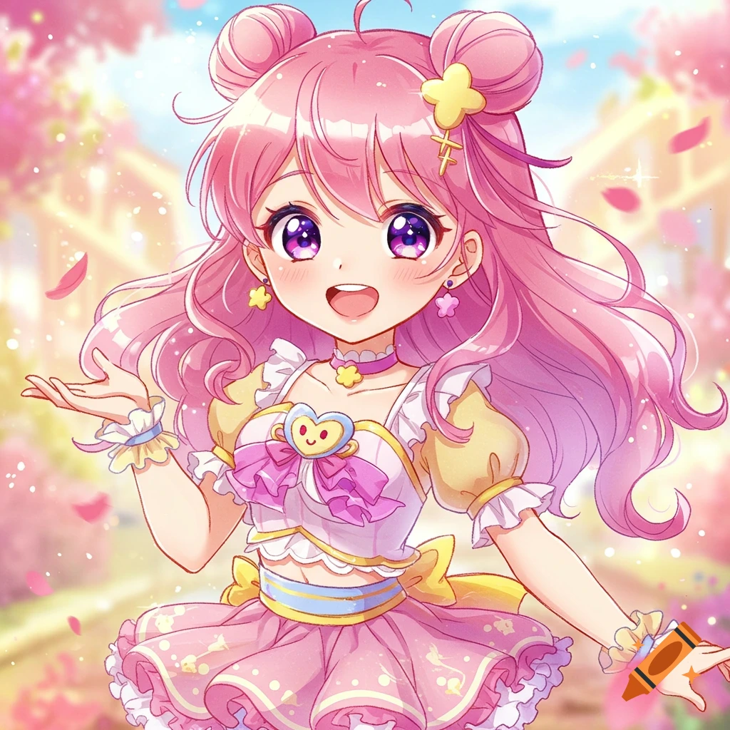 Cute girl in anime style resembling Akira Himekawa's art on Craiyon